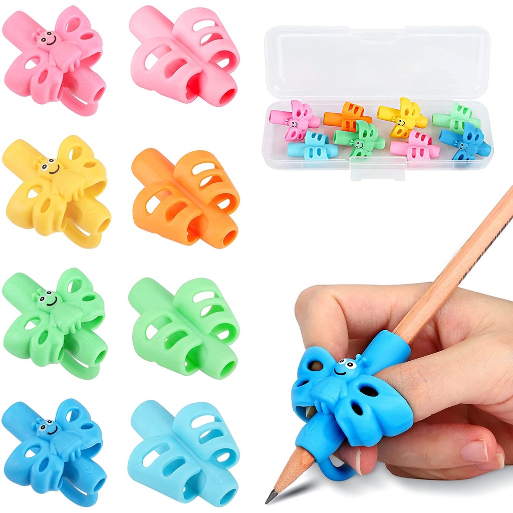threetrees Pencil Grips For Kids,Non-Toxic,Handwriting Posture ...