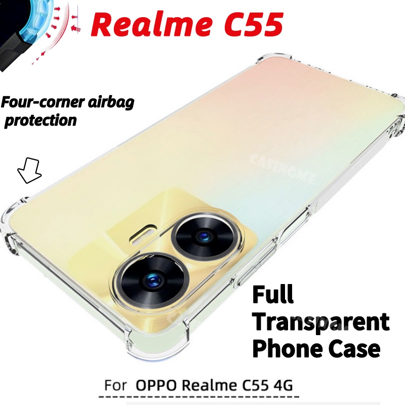 Realme C55 2023 Airbag Clear Casing For Realme C55 C33 C31 C35 ...
