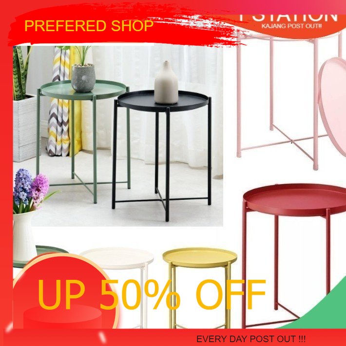 Wall art decor Coffee Table GLADOMS Metal Removable Tray Minimalist ...