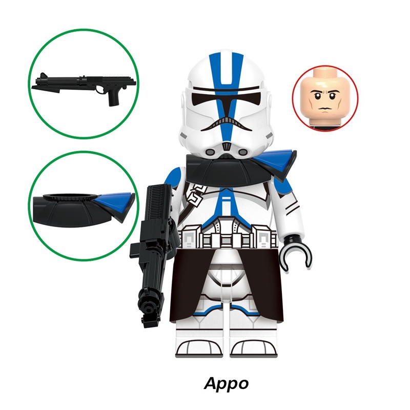 SW Space Wars 501st Kamino CGI Geonosis ARF Trooper Boomer Commander ...