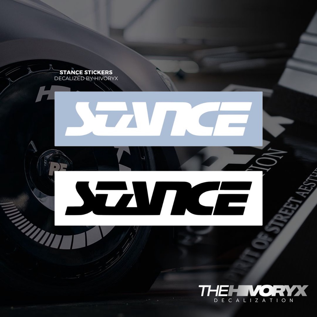 「STANCE DESIGN A」STANCE SERIES CAR DECAL AUTOMOTIVE DIE-CUT VINYL ...