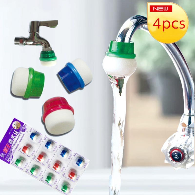 4pcs Water Filter for Home Water Purifier Filter Spone Filtration Tap ...