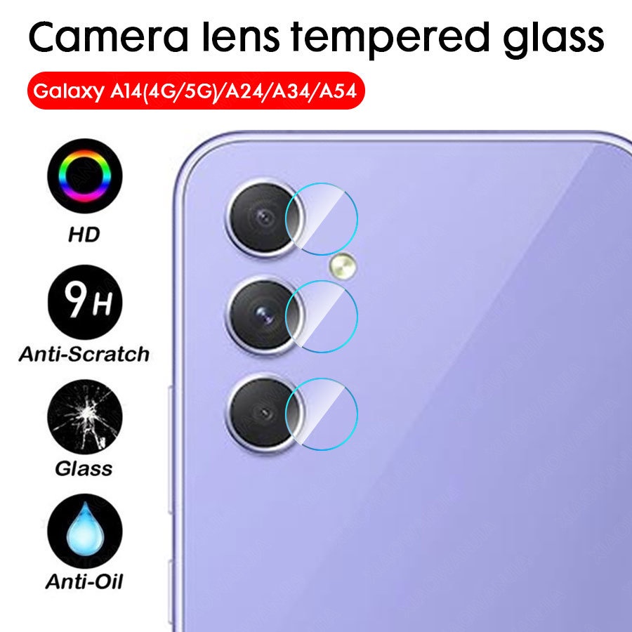 Samsung Galaxy A35 A55 A14 A24 A34 A54 A04S Tempered Glass Back Camera ...