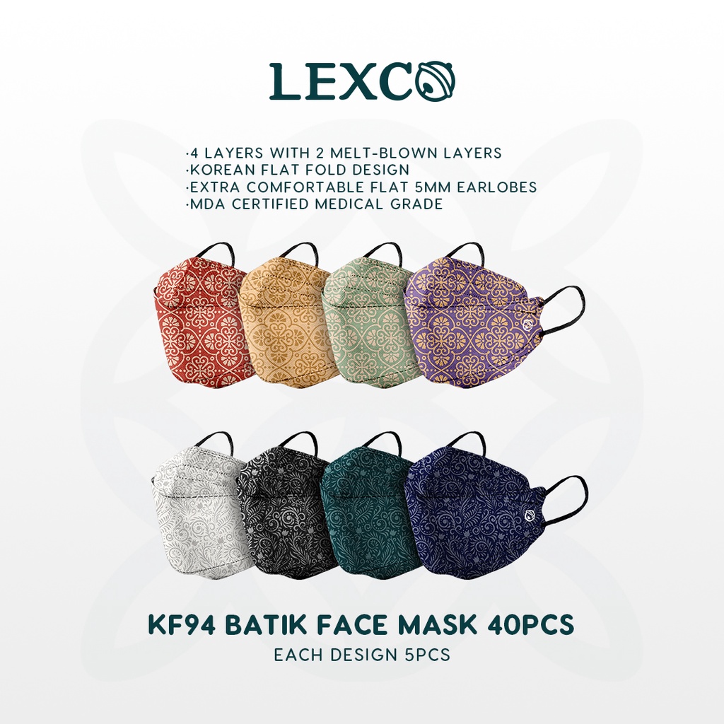 LEXCO Exclusive Batik Style Printed KF94 Premium Gift Set PREMIUM MASK ...