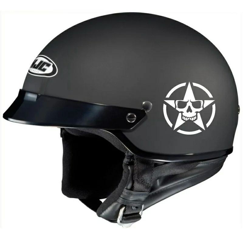 Cutting new cal Star Military Skull sticker new Motorcycle Car Helmet ...
