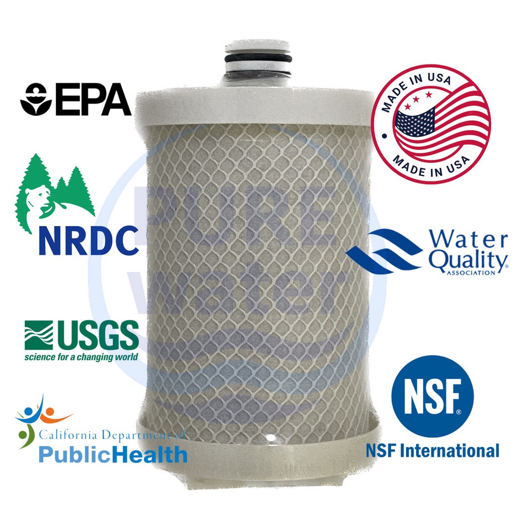 EQUATOR MENA Original USA Water Filter Cartridge Solid CTO Carbon Block ...
