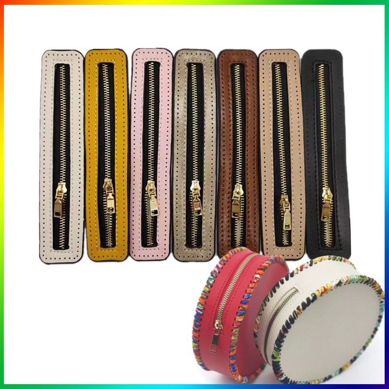 DIY Zipper For Woven Bag Hardware PU Leather Zipper Sewing Accessories ...