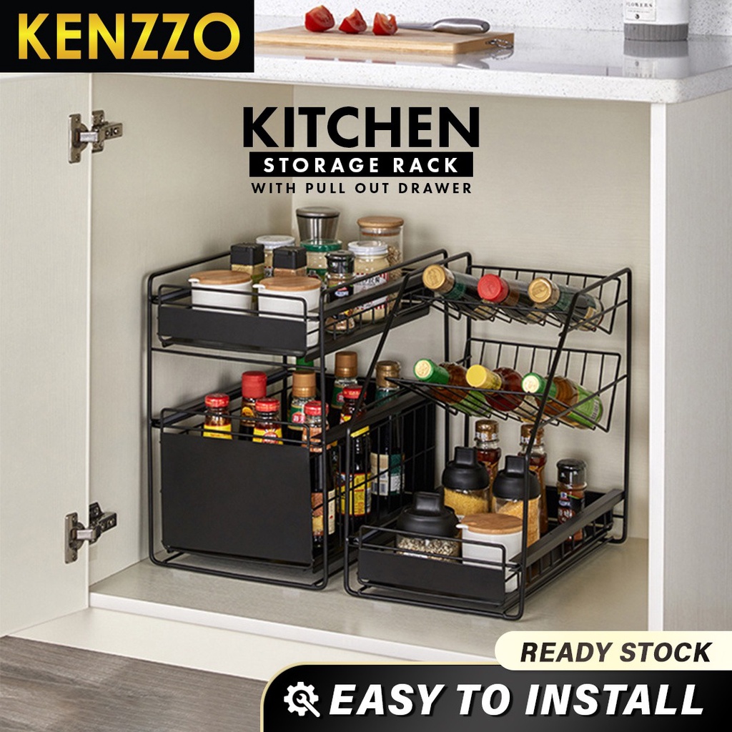 FREE SHIPPING!!! KENZZO: 2 Tier / 3 Tier Space Saving Kitchen Top ...