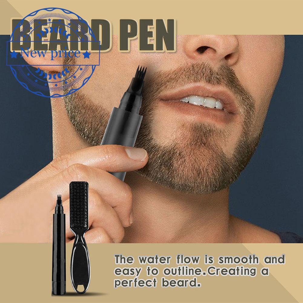 Waterproof Beard Pen Beard Filler Pencil And Brush Beard Tools ...