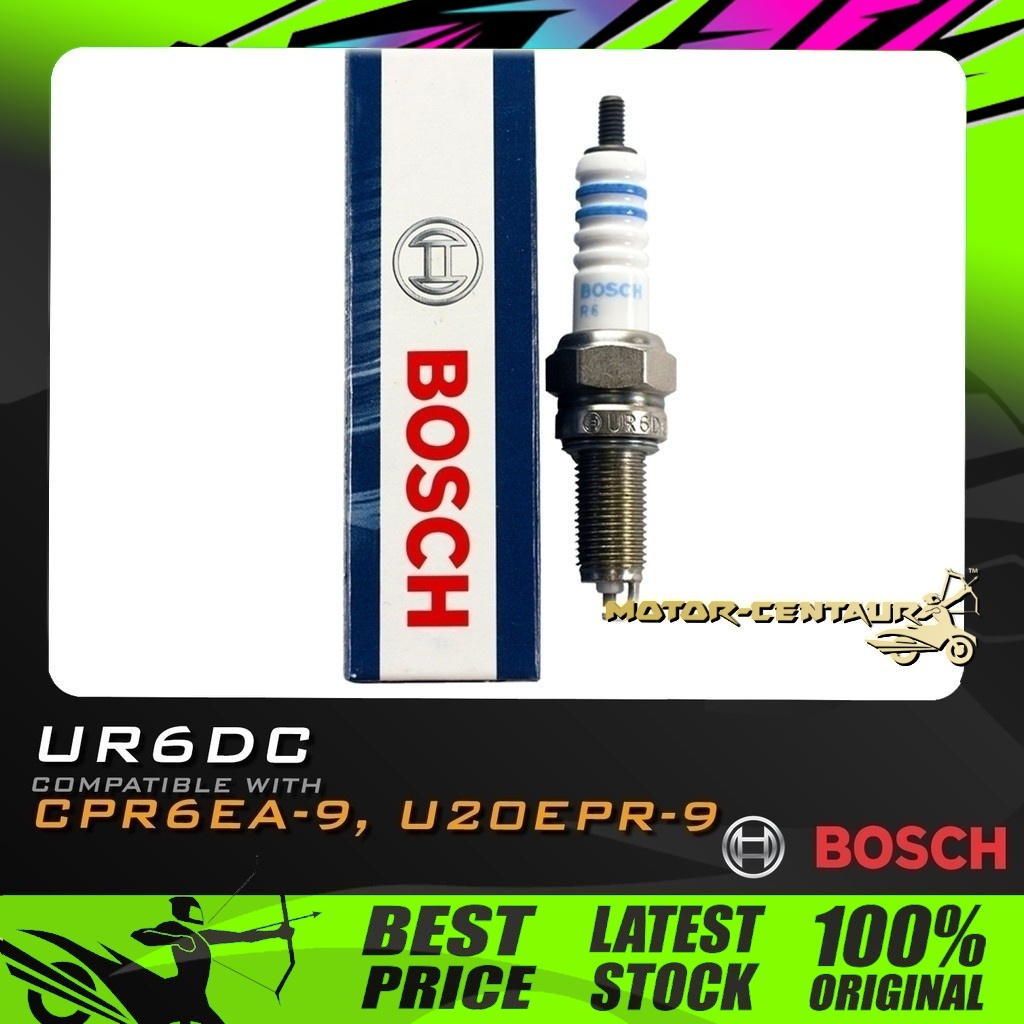 PALAM PENCUCUH BOSCH SPARK PLUG UR6DC (U20EPR-9, CPR6EA-9) FOR WAVE125 ...