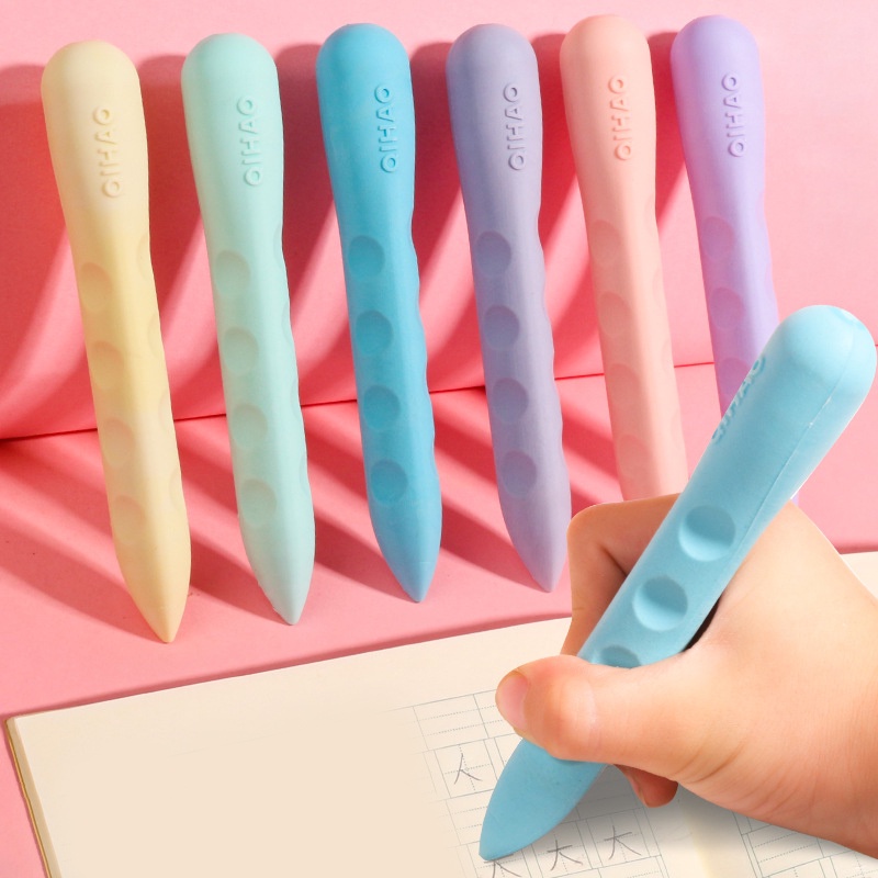 3 Pcs Boxed Creative Pen Shape Holey Eraser Student Portable Rubber ...