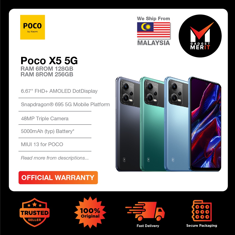 Poco X5 5G Smartphone | Qualcomm Snapdragon 695 5G | 6.67" AMOLED ...