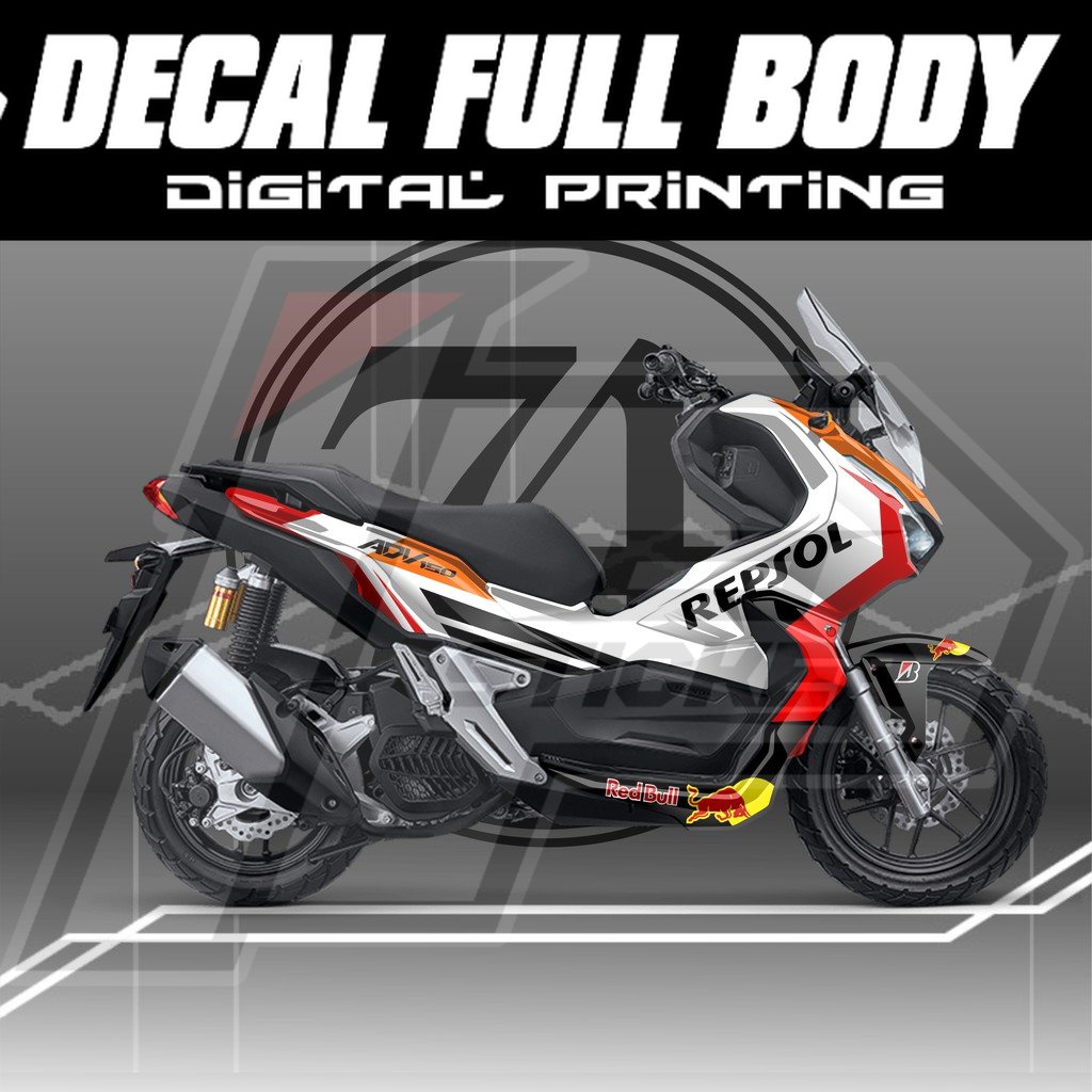 Honda ADV 150 decal sticker, full body ADV striping sticker, code 06 ...