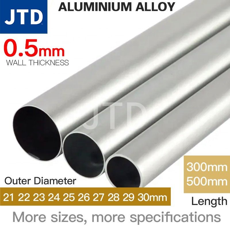 JTD aluminum tube 0.5mm wall thickness 300mm 500mm length High Quality ...