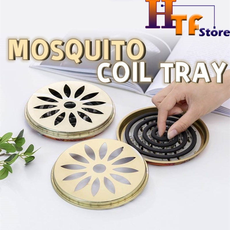 Portable Mosquito Repellent Container Coil Tray With Cover Anti ...
