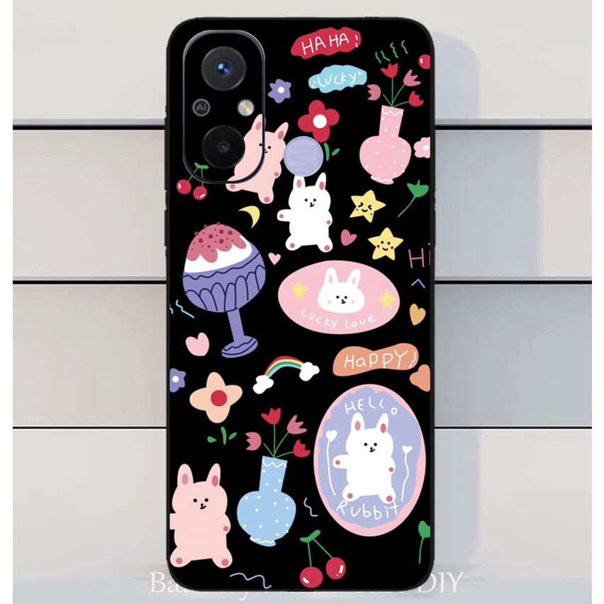 Fashion Cute Rabbit Pattern Soft TPU Silicone Back Cover Case For ...