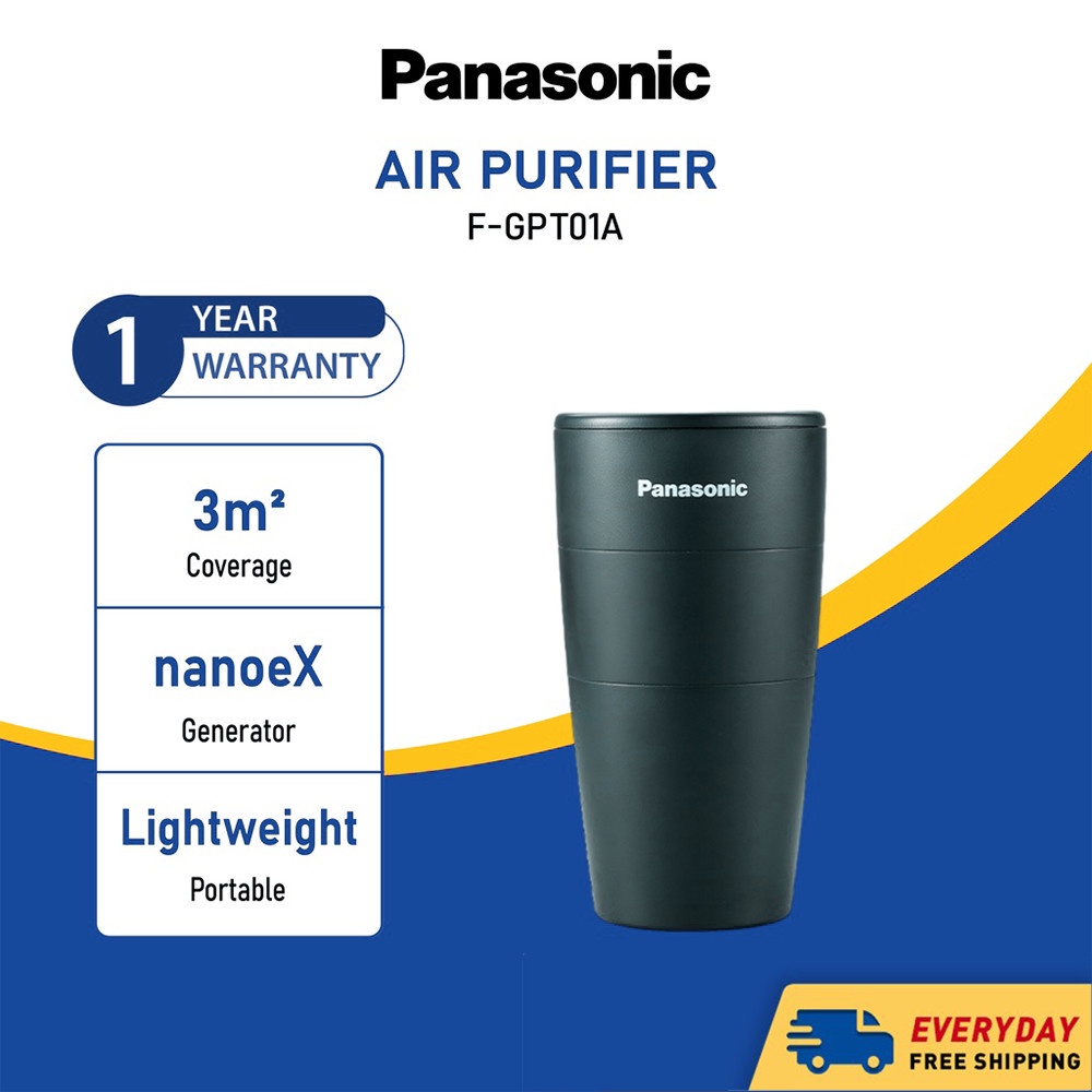 Panasonic Air Purifier Nanoex Generator Portable Lightweight Car Air ...