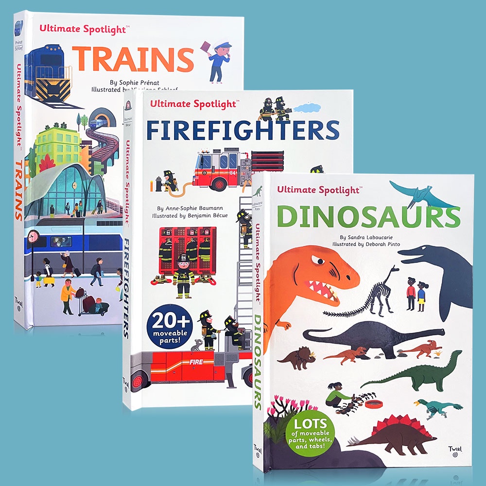Ultimate Spotlight Book: Trains | Dinosaurs | Firefighters | Animals ...
