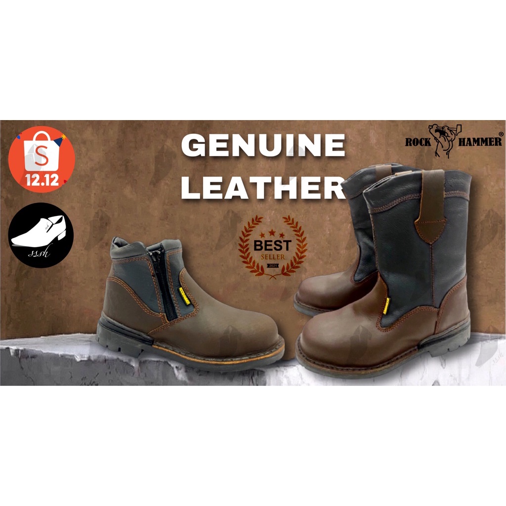 [ READY STOCK ! ] Black Hammer 4000 Series Mid Cut Zip Up Safety Shoes ...