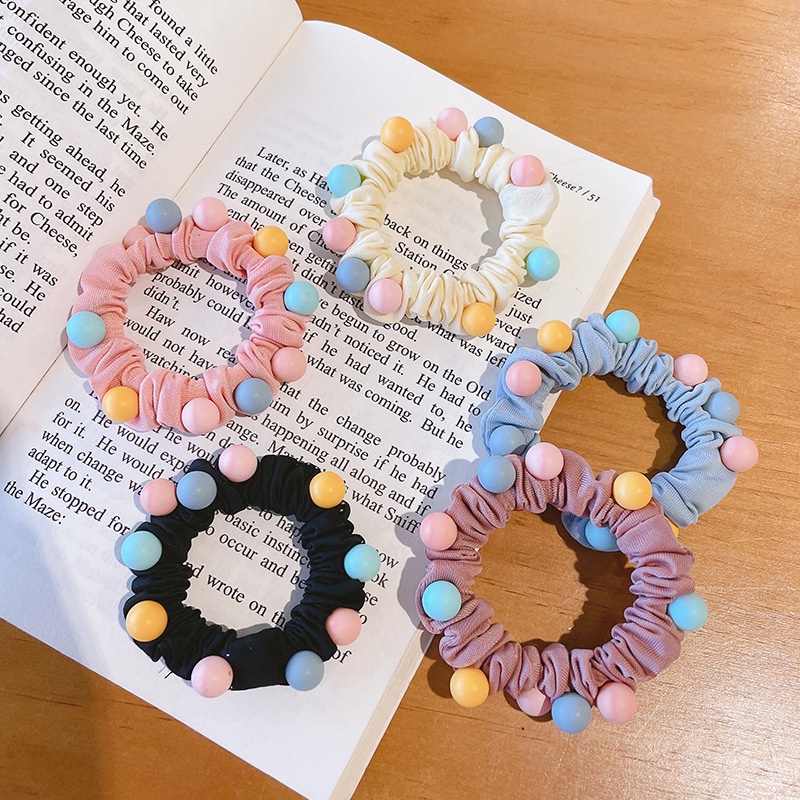 Candy Small Intestine Hair Loop Cute Girl Head Rope Headdress Tied ...