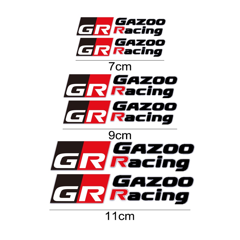 6pcs Car Brake Sticker Caliper Decal For Toyota GR GAZOO Racing Auto ...