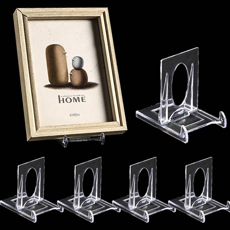 High Quality Clear Acrylic Display Easels Adjustable Dishes Plates ...