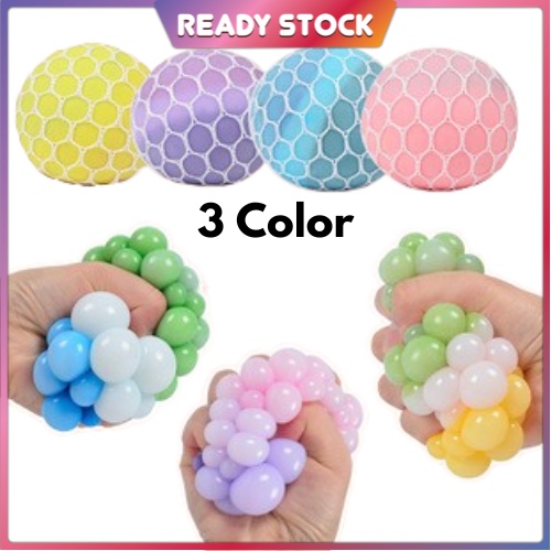 3color Stress Ball Squishy Ball for Toys Multi Color Bola Stress Relief ...