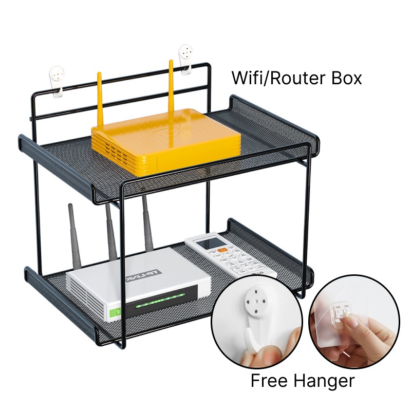 Wifi Rack TV Box Router Wifi Router Bos Storage Wall-Mounted Storage ...