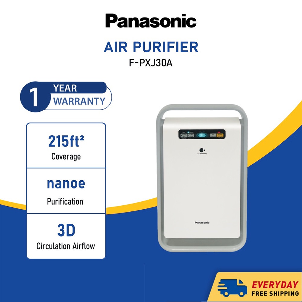 PANASONIC NON HUMIDIFYING NANOE AIR PURIFIER F-PXJ30A COVER 215FT Dirt Odour Sensor Composite ...