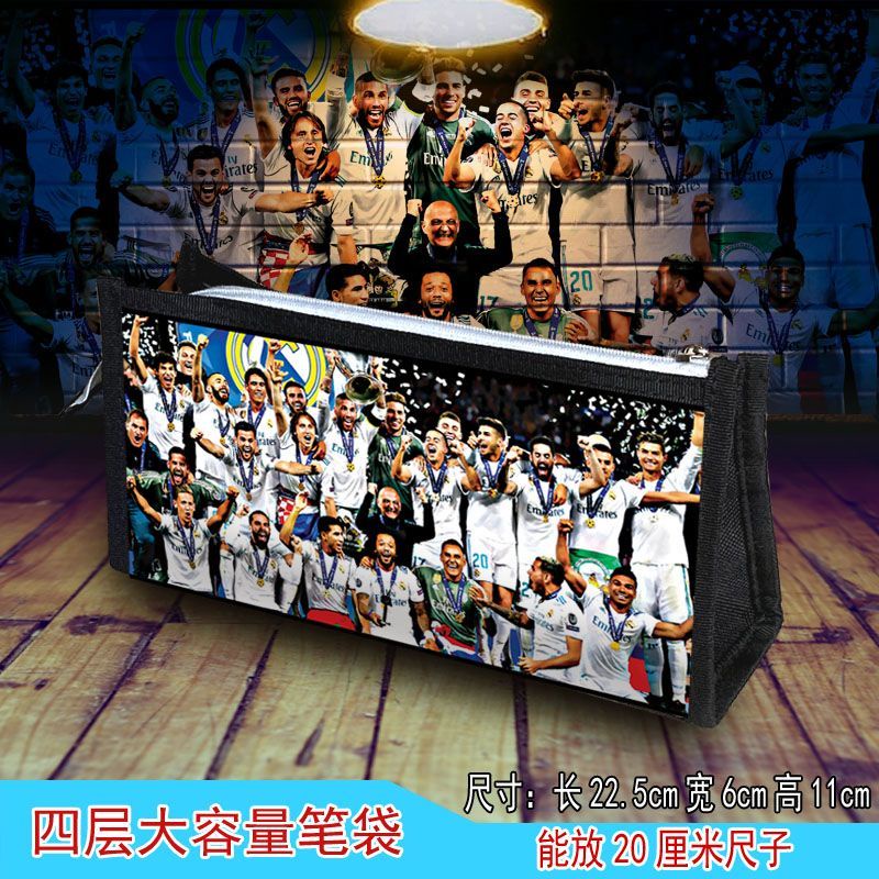 Pen bag messi cristiano ronaldo in the maldives real Madrid Pencil Case ...