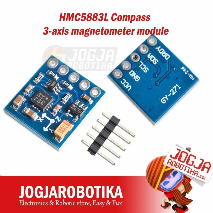 Gy-271 Gy271 HMC5883L Sensor Compass Compass 3 Axis Magnetometer ...