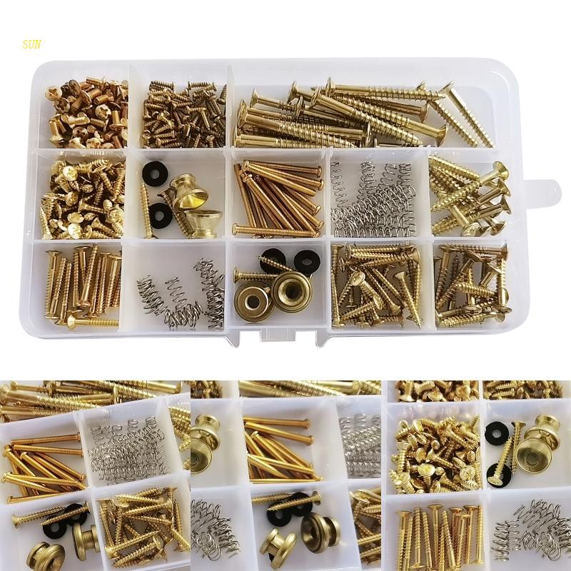 SUN Guitar Screw Kit 9 Types Assortment Set with Springs for Guitar ...