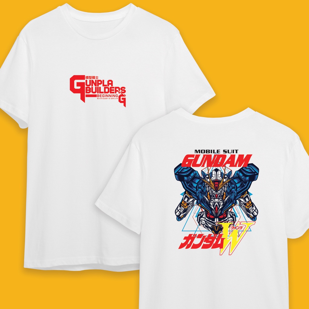 (READY STOCK) Gundam gunpla builder Cotton Short Sleeve T-shirt shirt O ...