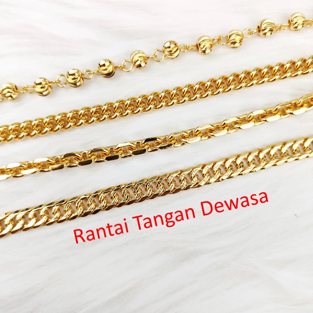 Emas Korea Rantai Tangan Dewasa Simple Design | Shopee Malaysia