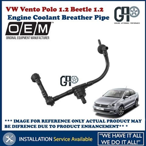 VW Vento Polo 1.2 Beetle 1.2 Engine Coolant Breather Pipe Vacuum Hose ...