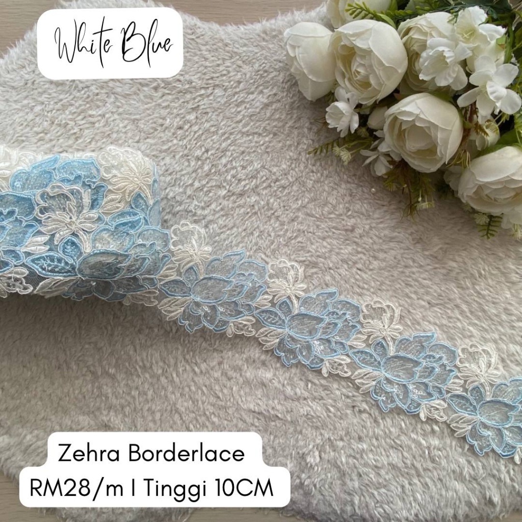 NEW ARRIVAL!! TRIMMING LACE ZEHRA NEW DESIGN FESYEN RAYA 2023 LACE ...