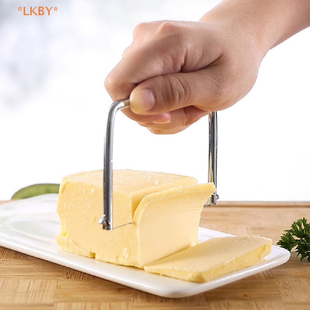 Luckybabys> Butter Wire Slicer Stainless Butter Cutter Cheese Cutg ...