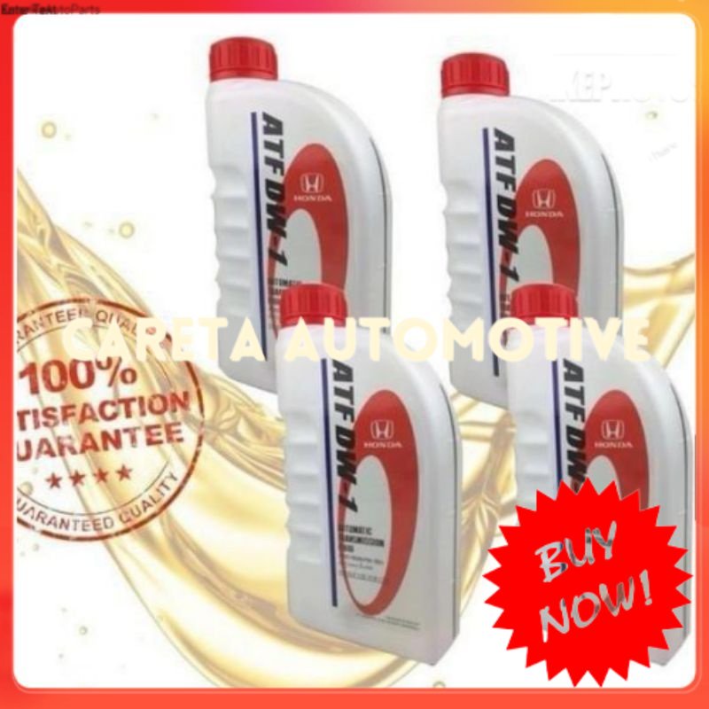 HONDA DW1 ATF AUTO OIL TRANSMISSION FLUID 1L 08268-P99-1BS1 (4 Unit ...
