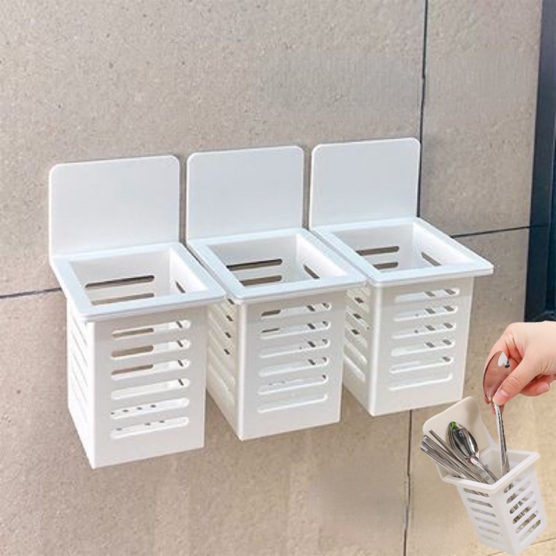 Wall Hanging Spoon Drain Basket/Chopsticks Holder Drainage Basket ...