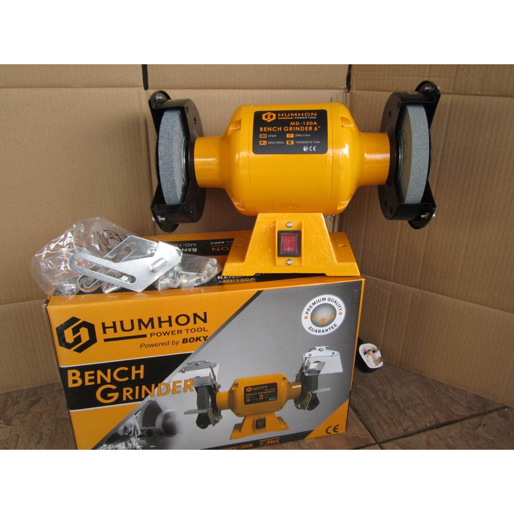 Humhon 1/2HP Heavy Duty 150mm (6") Bench Grinder Machine | Shopee Malaysia