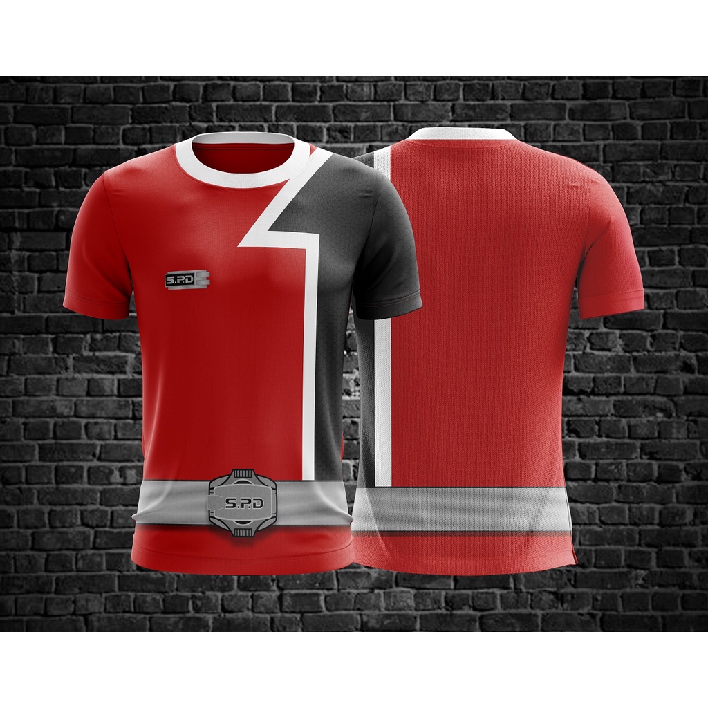 Custom Power Rangers SPD/Dekaranger 3D Print Casual T-shirt (Total ...