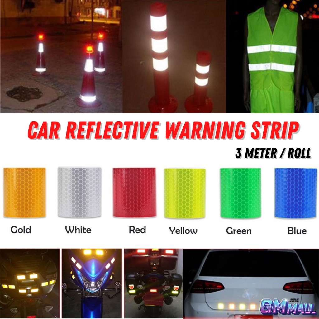 ULTRA REFLECTIVE WARNING STRIP STICKER Safety Warning Car Sticker Vest ...