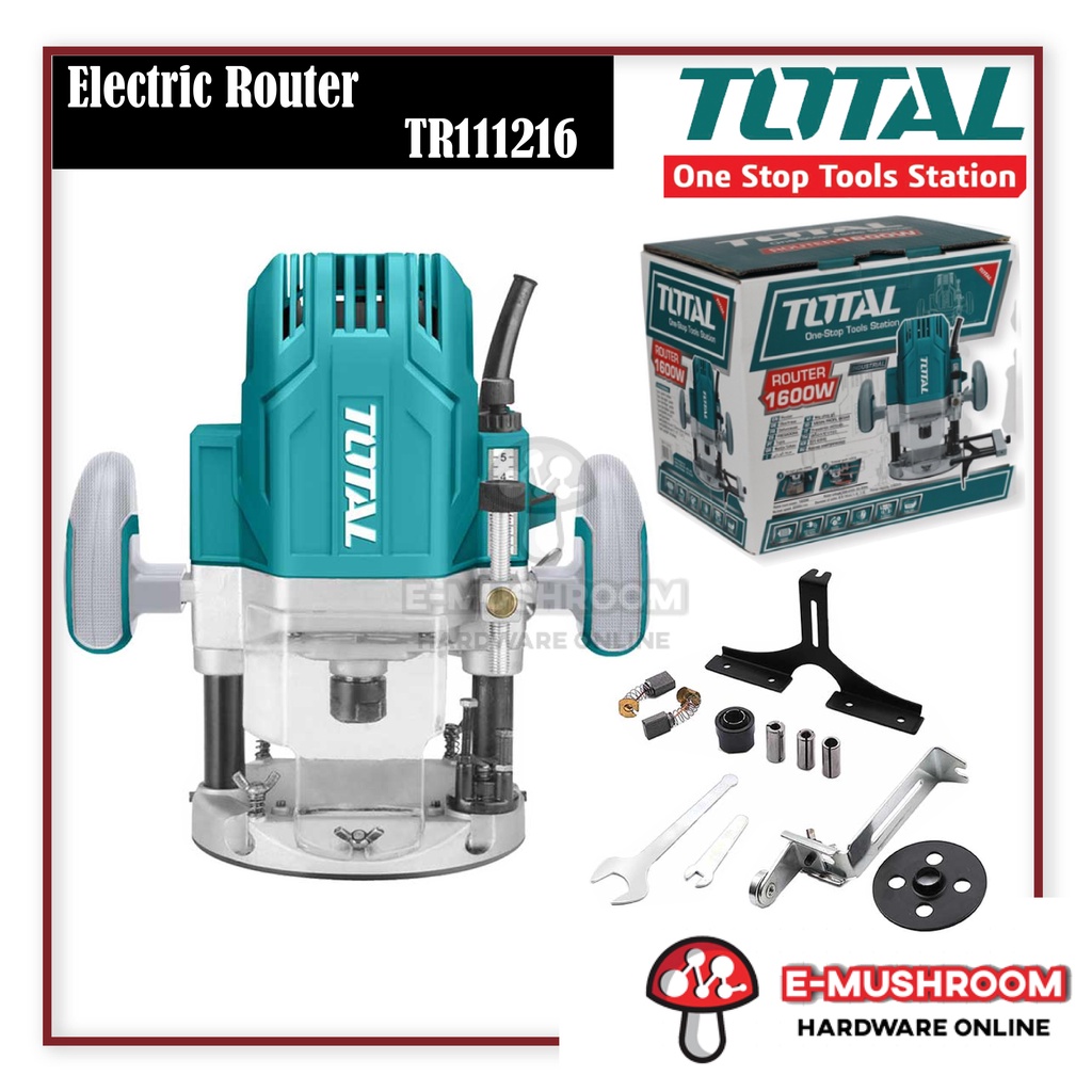 Total TR111216 Electric Router 1600W | Shopee Malaysia