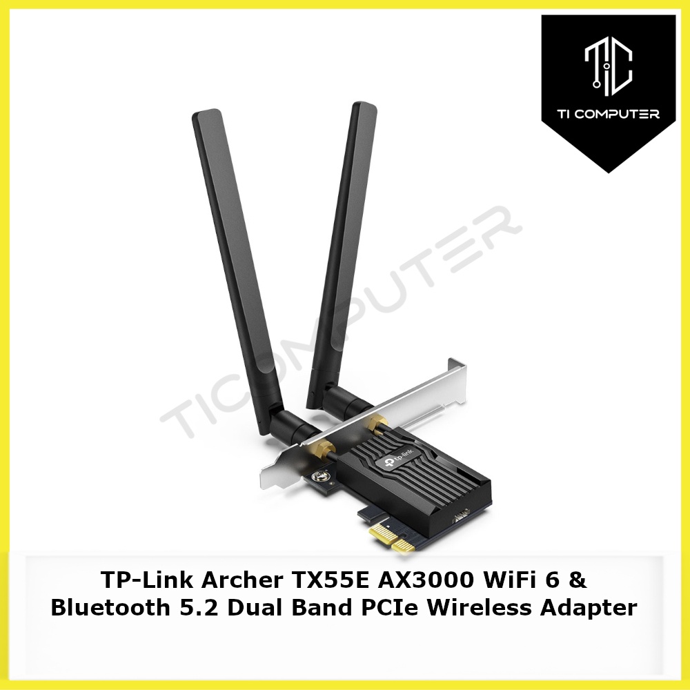 TP-Link Archer TX55E AX3000 WiFi 6 & Bluetooth 5.2 Dual Band Wifi Card ...