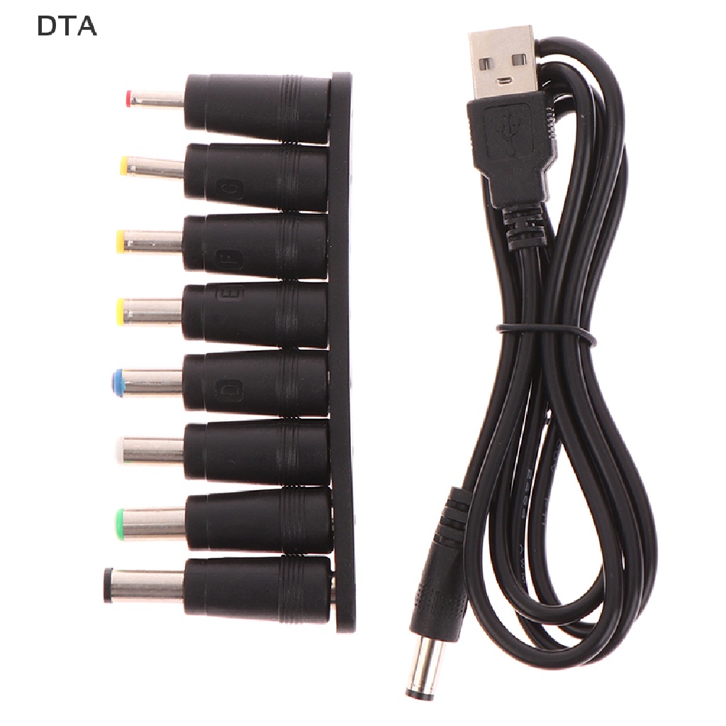 DTA Universal 5V USB to DC Power Cable USB Jack Charging Cord Plug ...