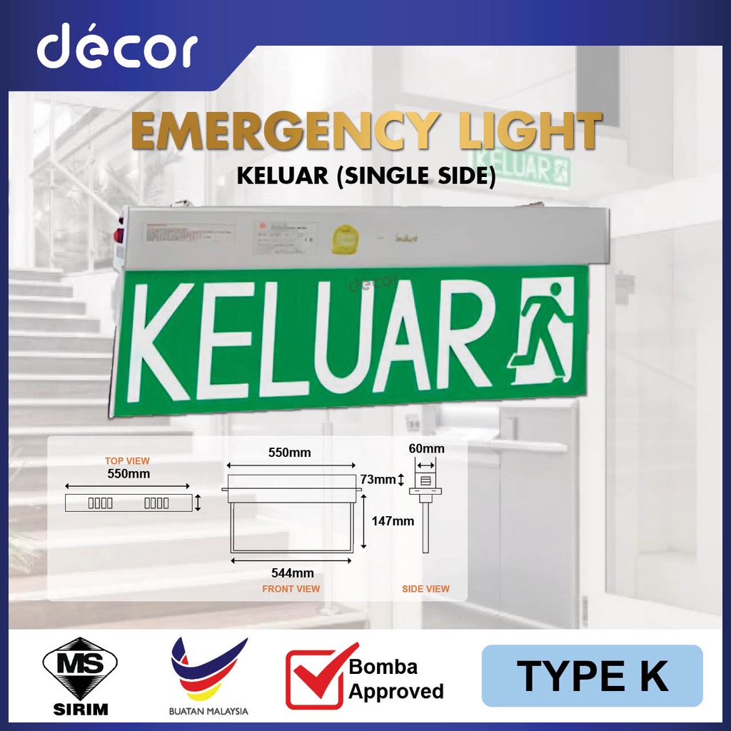 LED Emergency Downlight SMD LED Emergency Light White Recessed Type ...