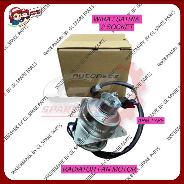 FAN MOTOR RADIATOR (APM TYPE) (2 SOCKET) PROTON WIRA / SATRIA (AUTONAS ...