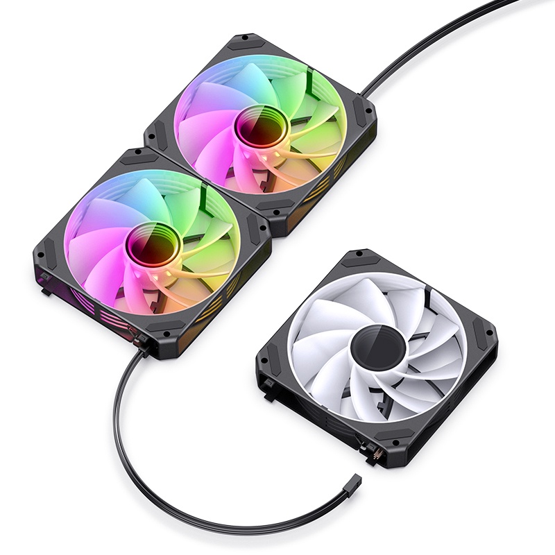 Jonsbo ZG-120 3 Pin ARGB PWM 12cm Reverse Fan / Building Block Fan ...