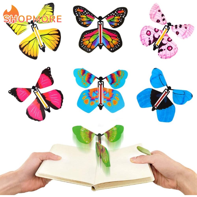 Funny Novelty Magical Flying Butterfly Colorful Butterfly Toys/ Plastic ...