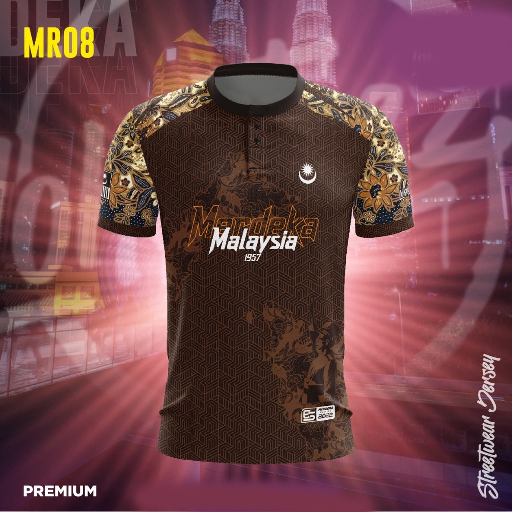 Lokalteez by Teamwear MR08 - Merdeka 65th Premium Edition Batik Elegan | Shopee Malaysia